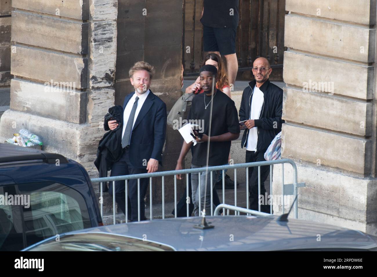 French rapper Mohamed Sylla, aka MHD, arrives for the opening of his ...