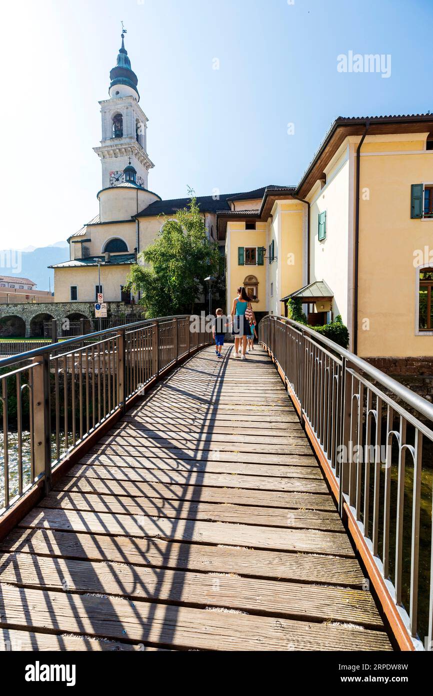 Italy Trentino Borgo Valsugana - Alpine Bridge Stock Photo - Alamy