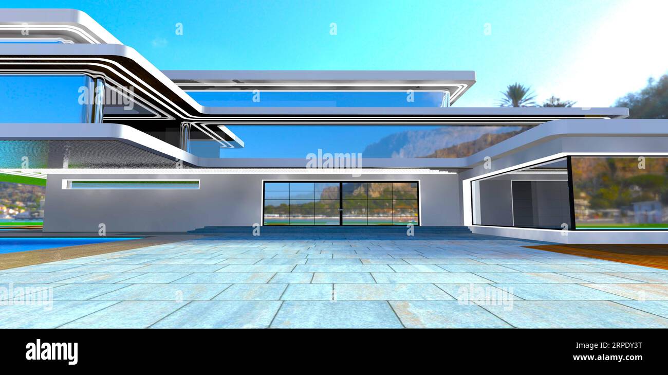 The most popular design of the luxury property in USA. View of the ...