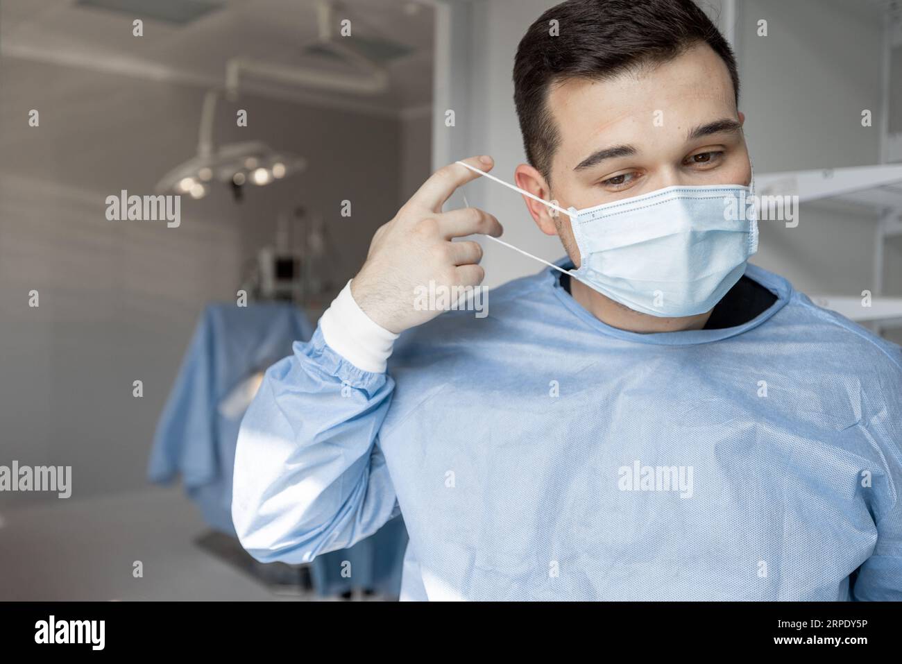 Adult man after surgery operation hi-res stock photography and images ...