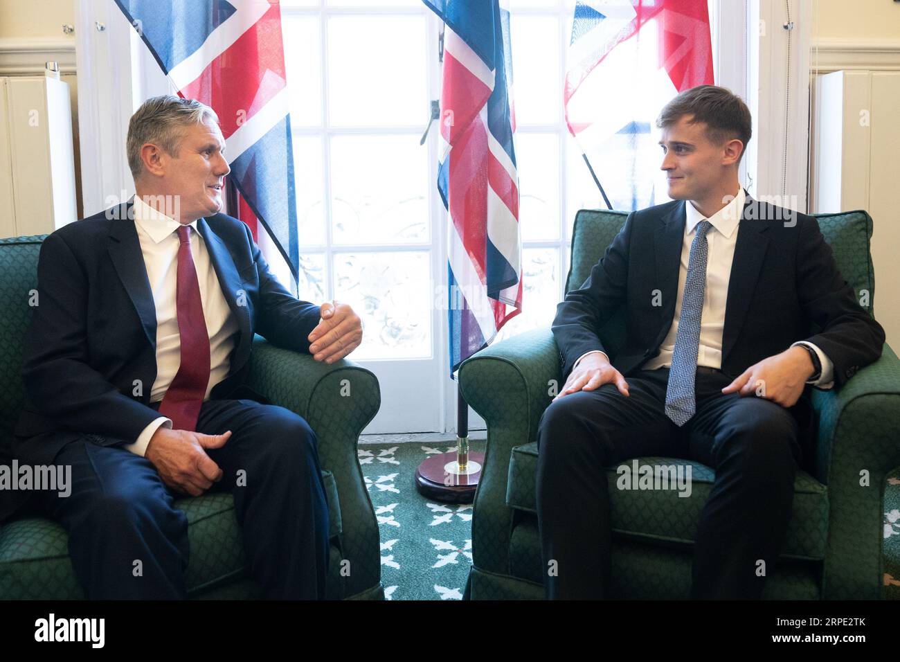 Labour leader Sir Keir Starmer welcomes newly elected MP for Selby ...