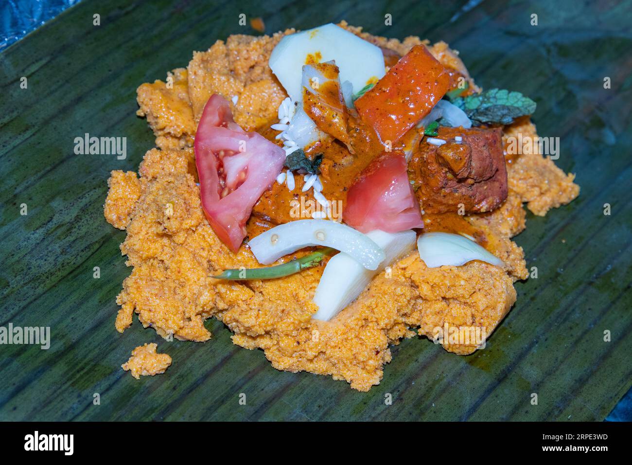 Photo showing ingredients to make nacatamales Stock Photo - Alamy
