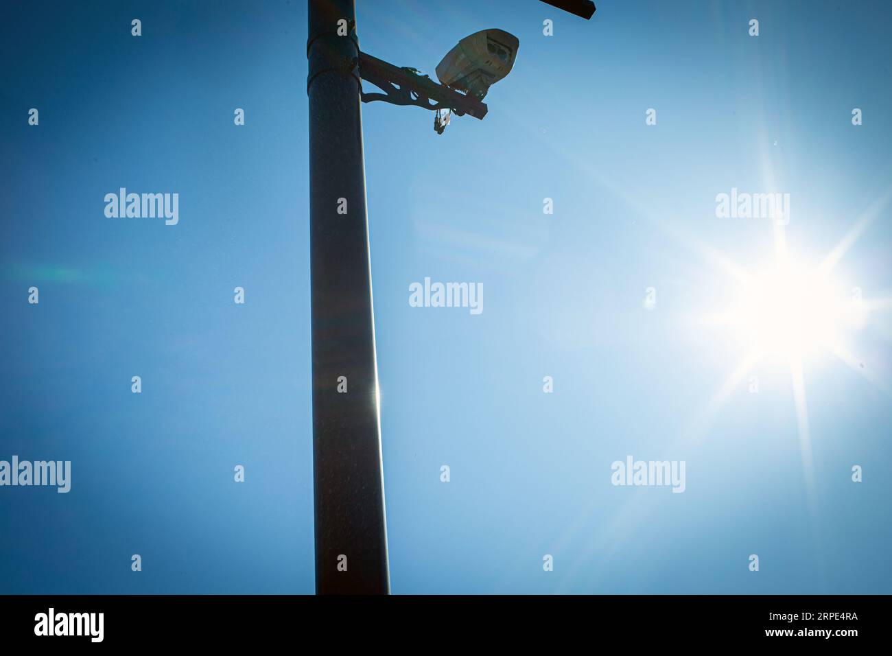 A camera used to enforce London's Ultra Low Emission Zone in Wandsworth ...