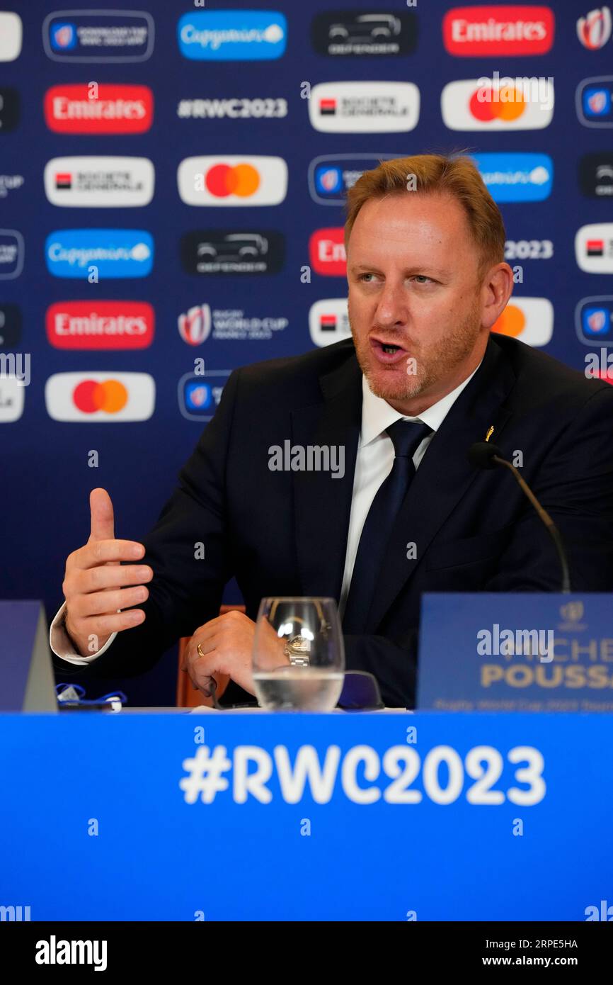 Paris, France. 4th Sep, 2023. PARIS, FRANCE - SEPTEMBER 4: ALAN GILPIN ...