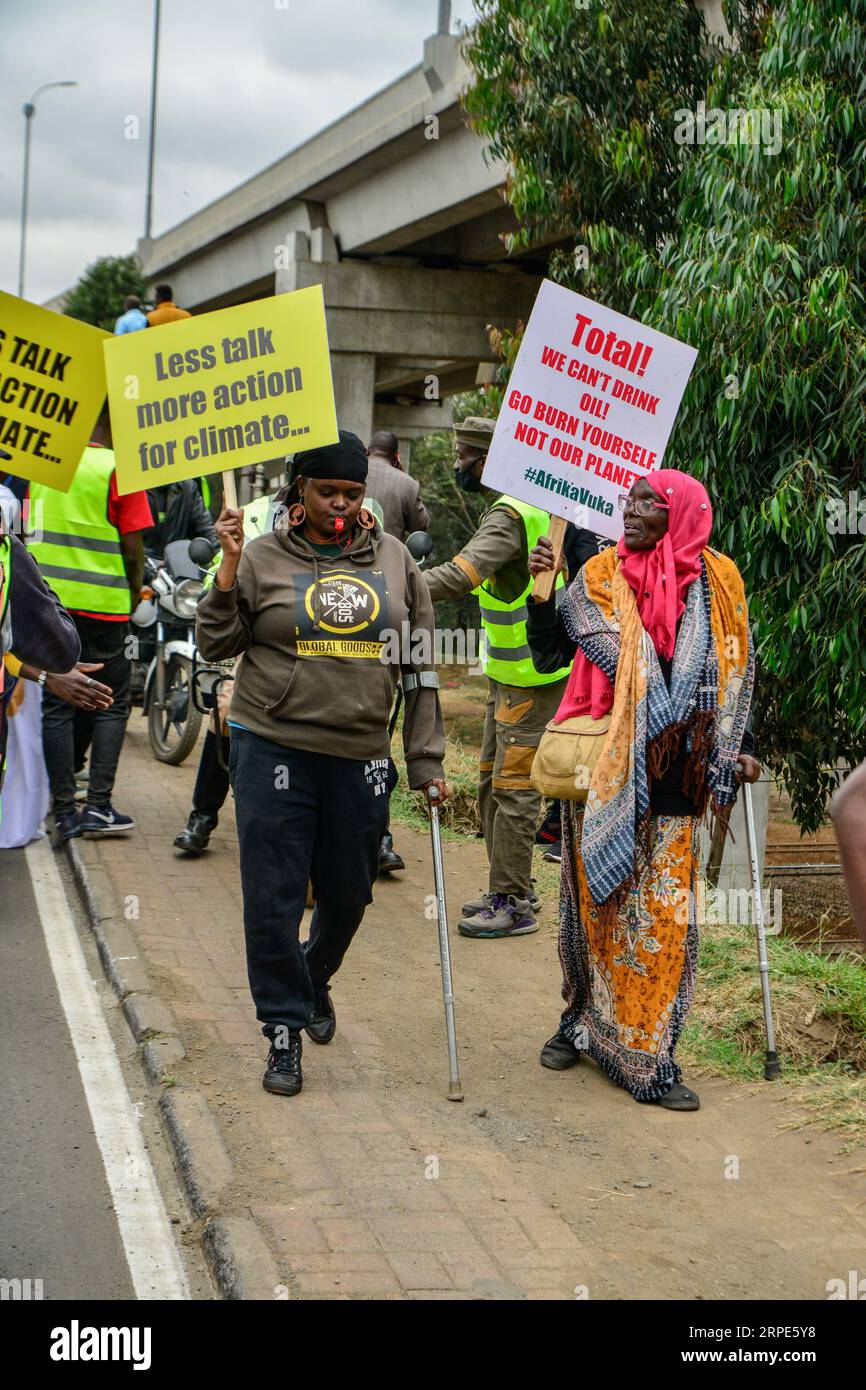 Nairobi, Kenya. 04th Sep, 2023. Africa climate activists take to the ...