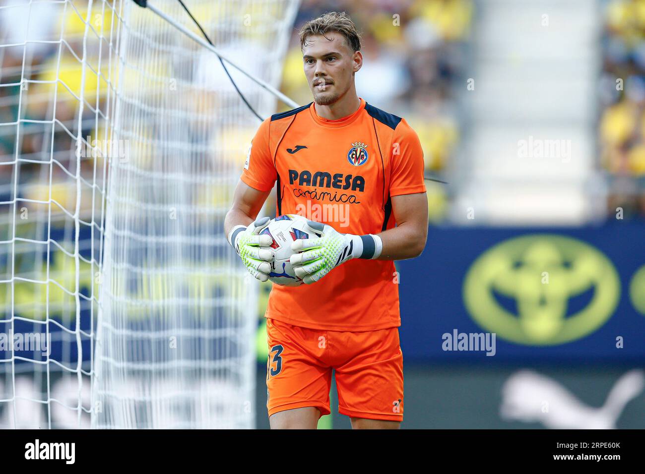 Filip Jorgensen of Villarreal during the La Liga match between Cadiz CF ...