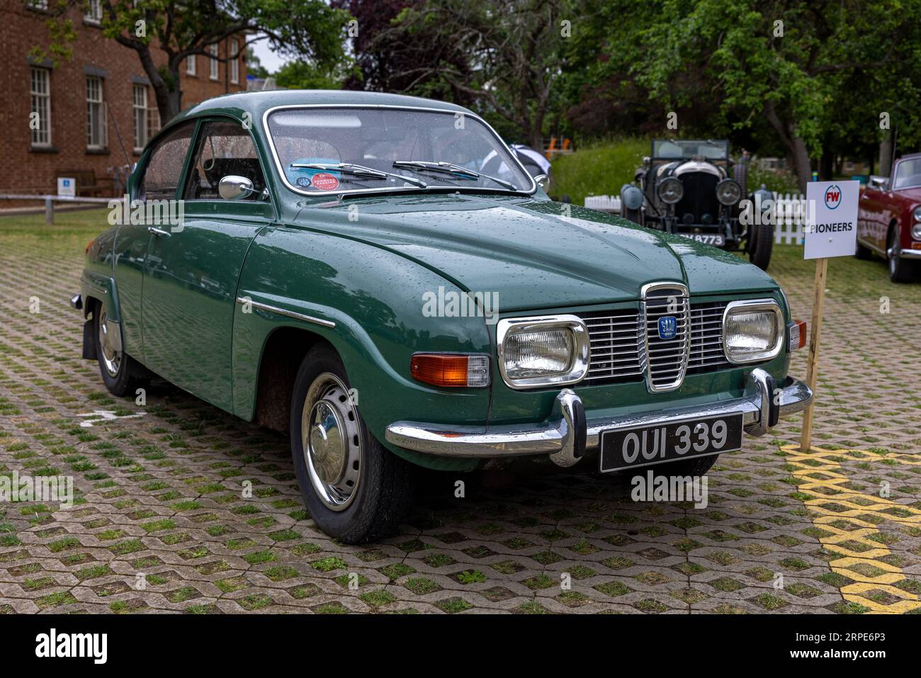 1970 Saab 96, on display at the Bicester Flywheel held at the Bicester ...