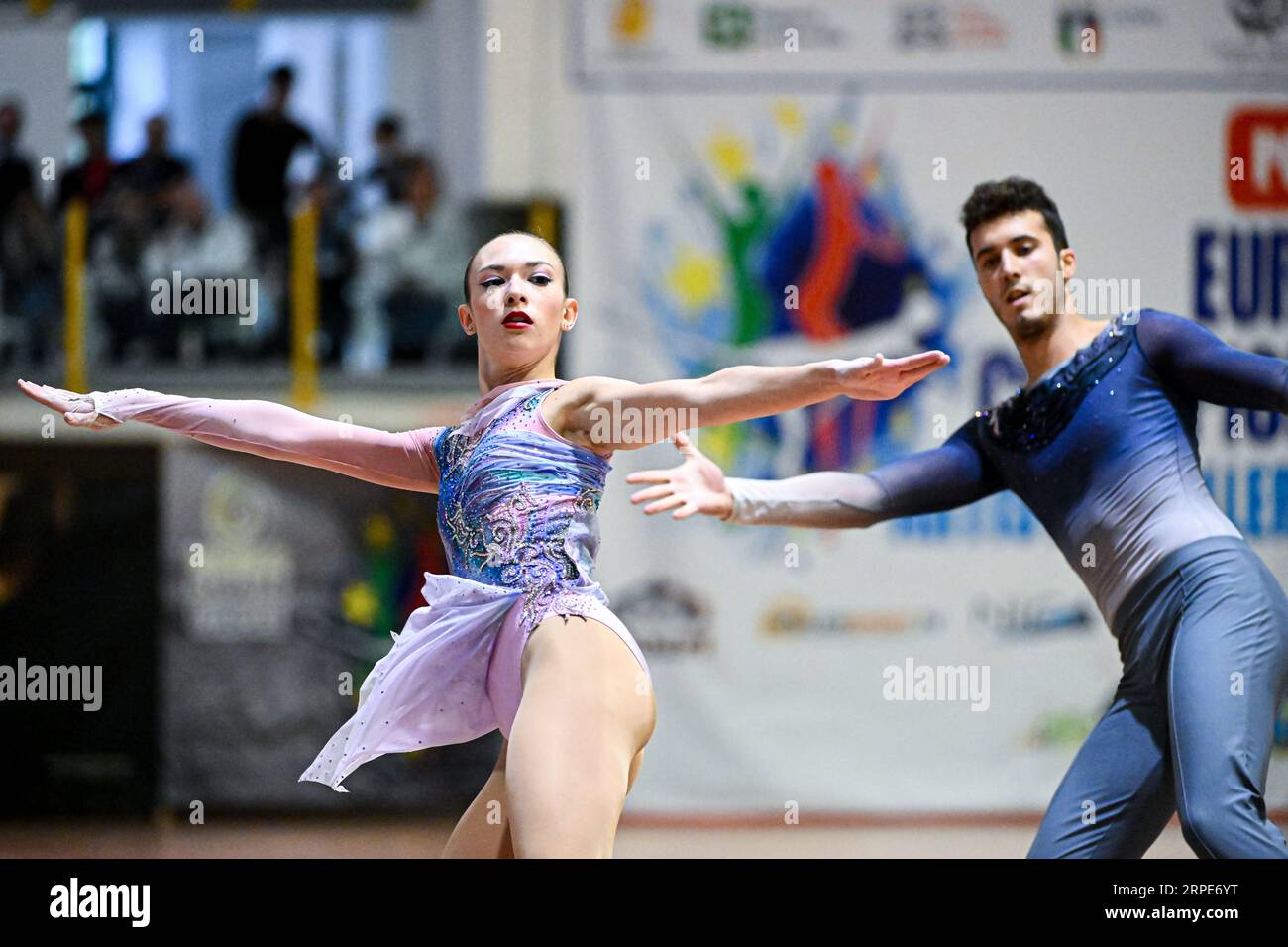 Alice PIAZZI & Alessandro BOZZINI (ITA), during Senior Pairs Short Program, at the Artistic ...