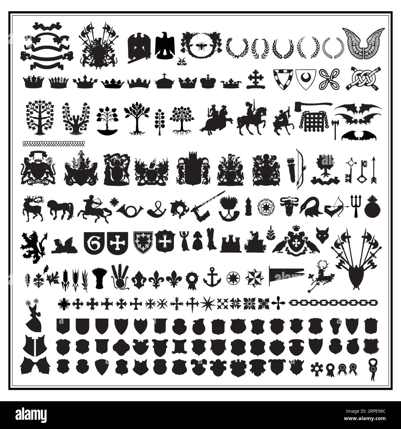 Heraldic design hi-res stock photography and images - Alamy