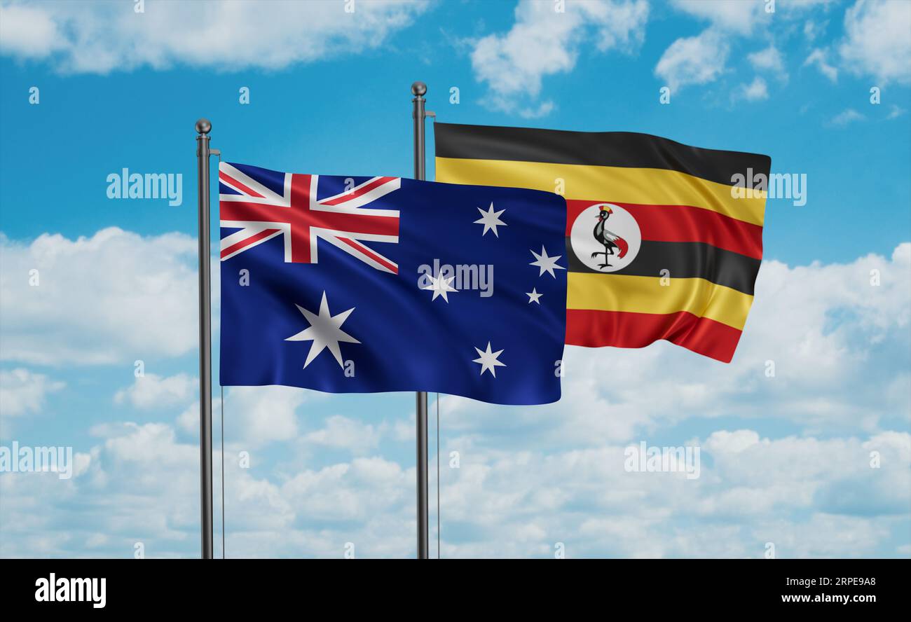 Australia uganda flag hi-res stock photography and images - Alamy