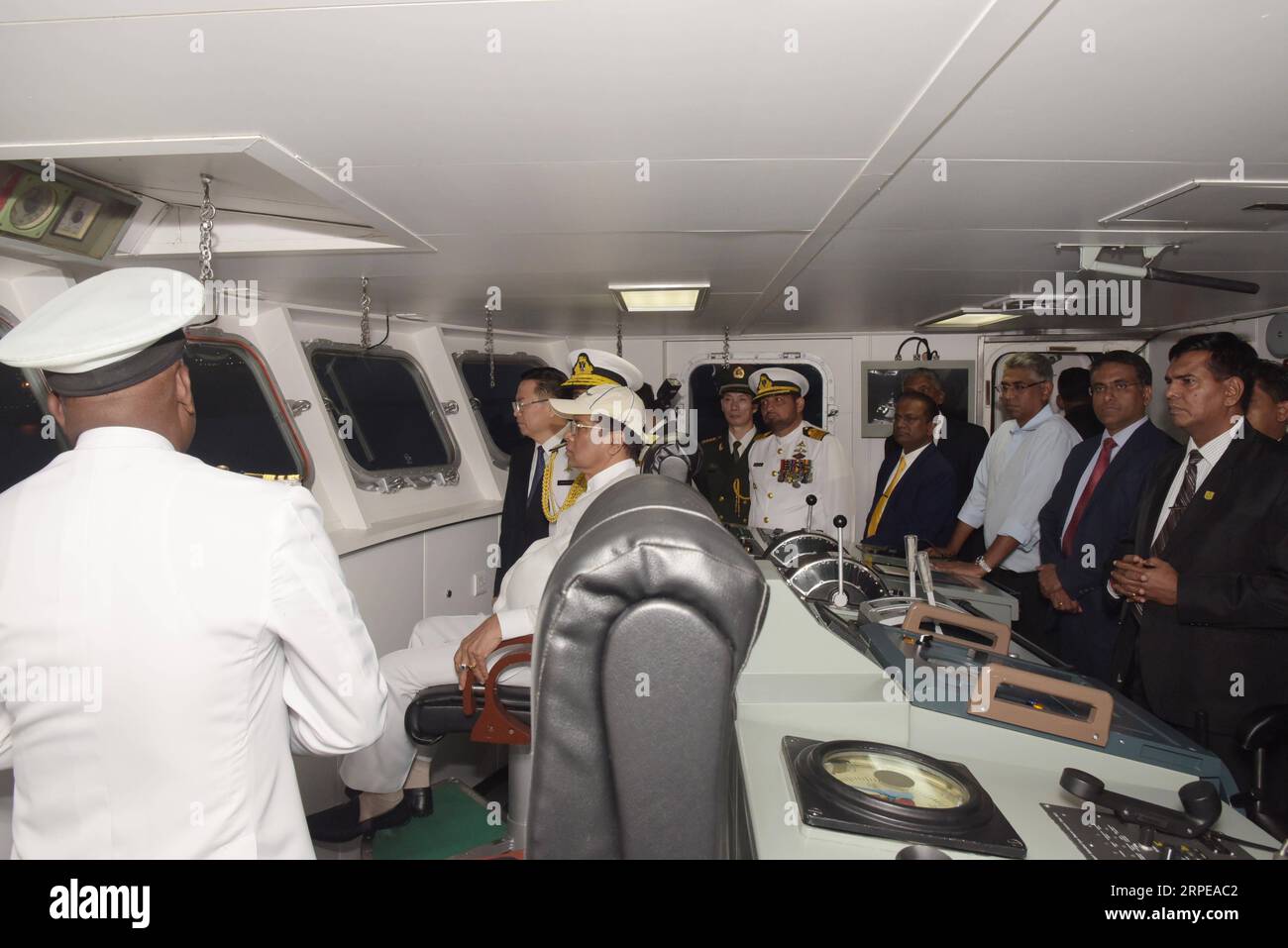 (190823) -- COLOMBO, Aug. 23, 2019 -- Sri Lankan President Maithripala ...