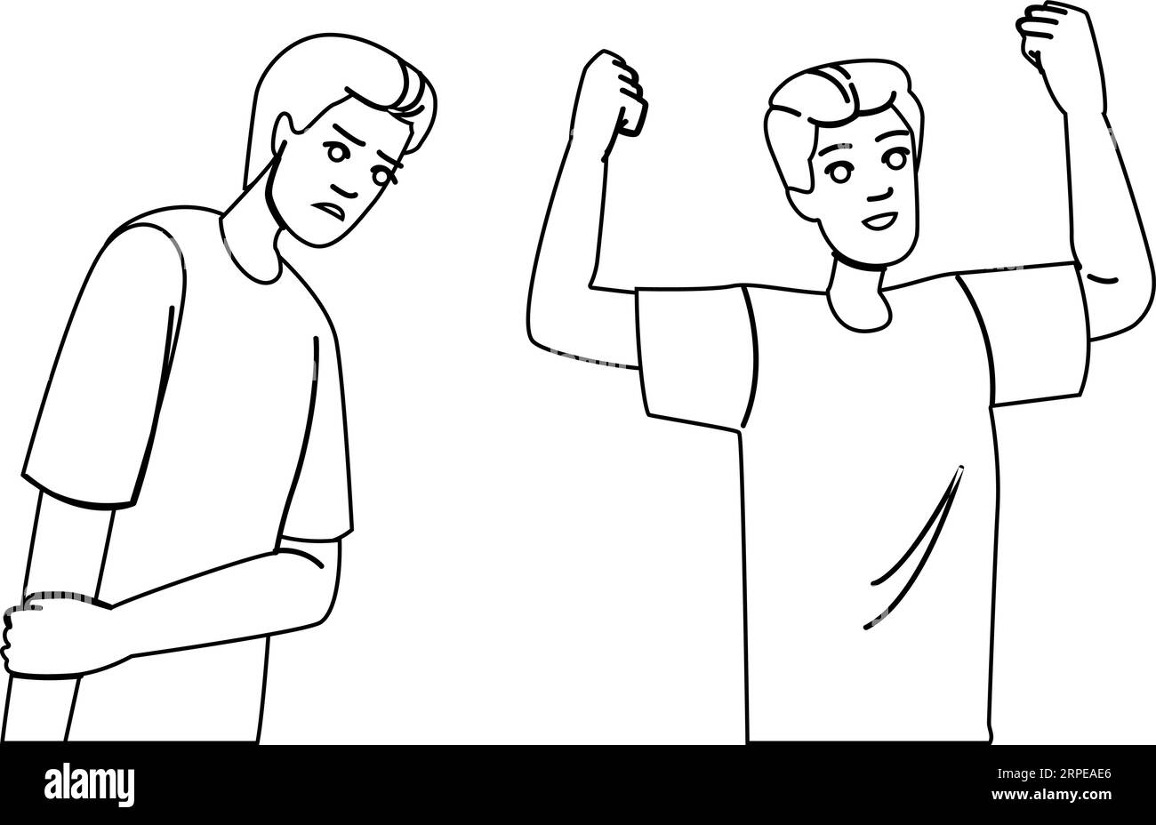 Sad smiling man portrait Stock Vector Images - Alamy