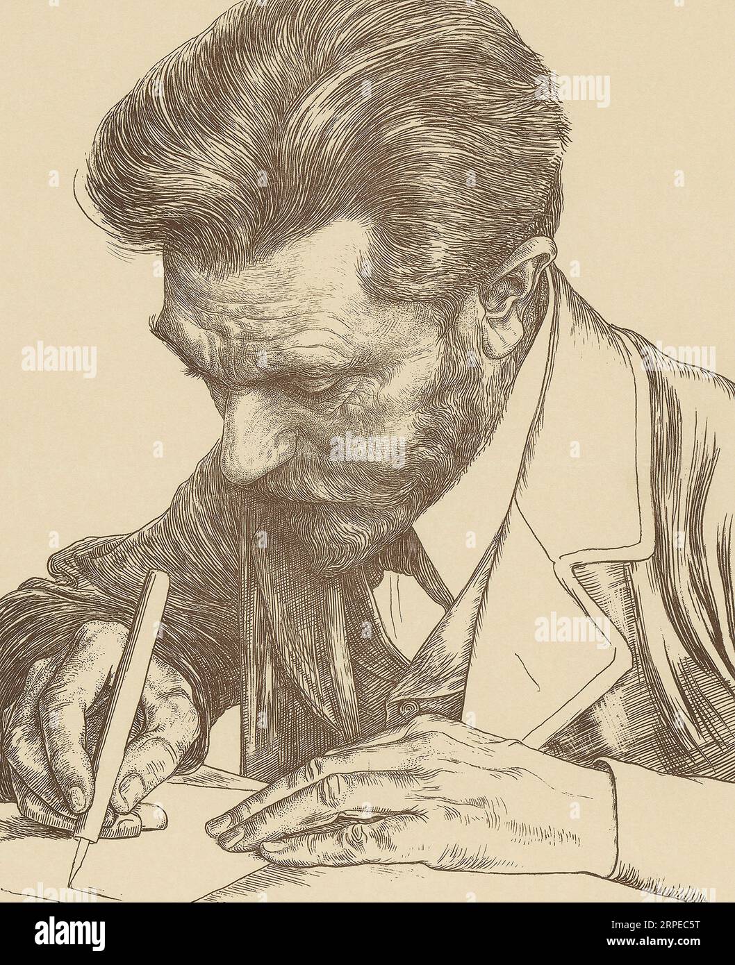 August Bebel, 1840 - 1913. German socialist politician and political ...