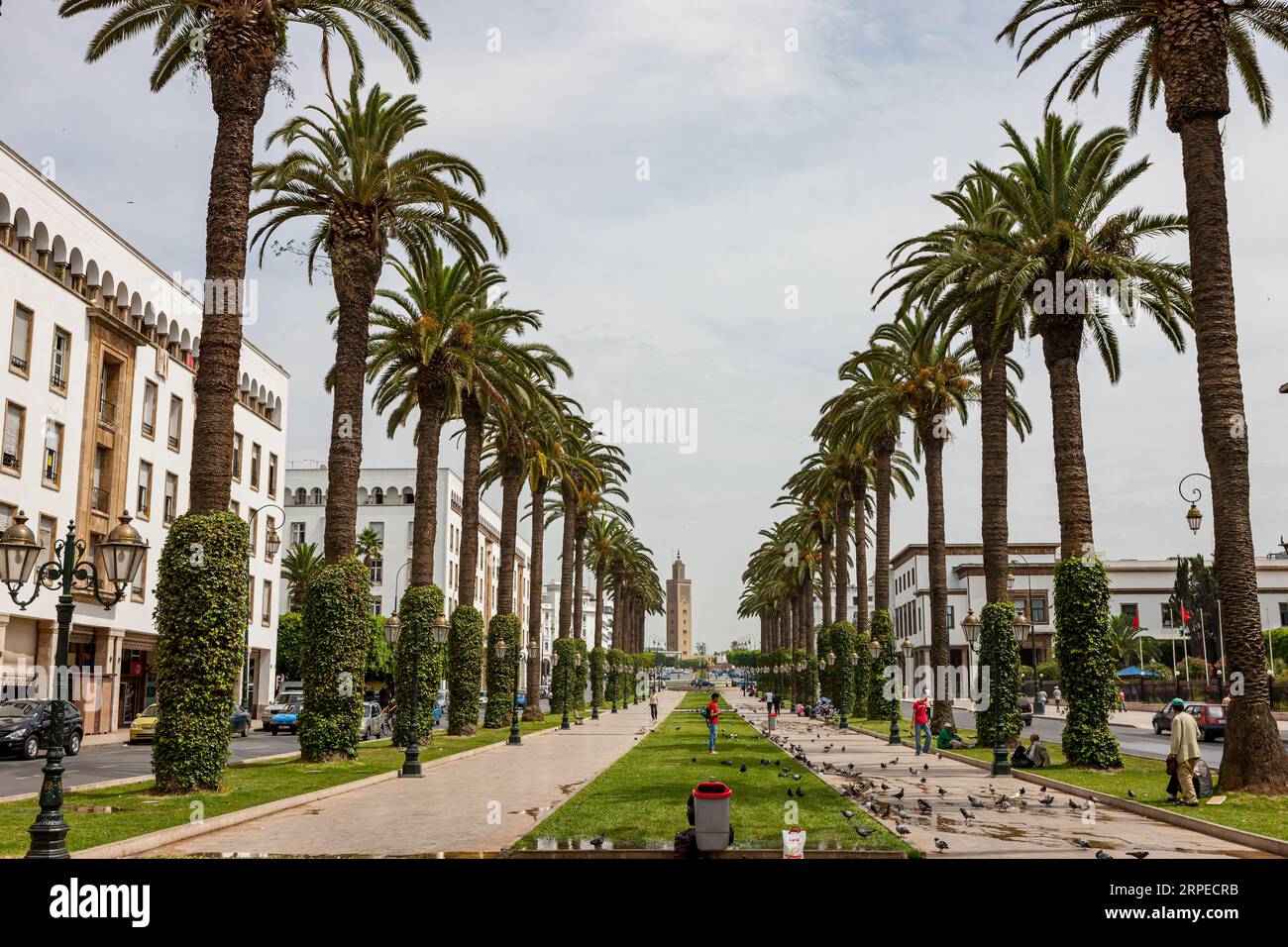 Morocco - Rabat - UNESCO World Heritage - Avenue Mohamed V Stock Photo ...
