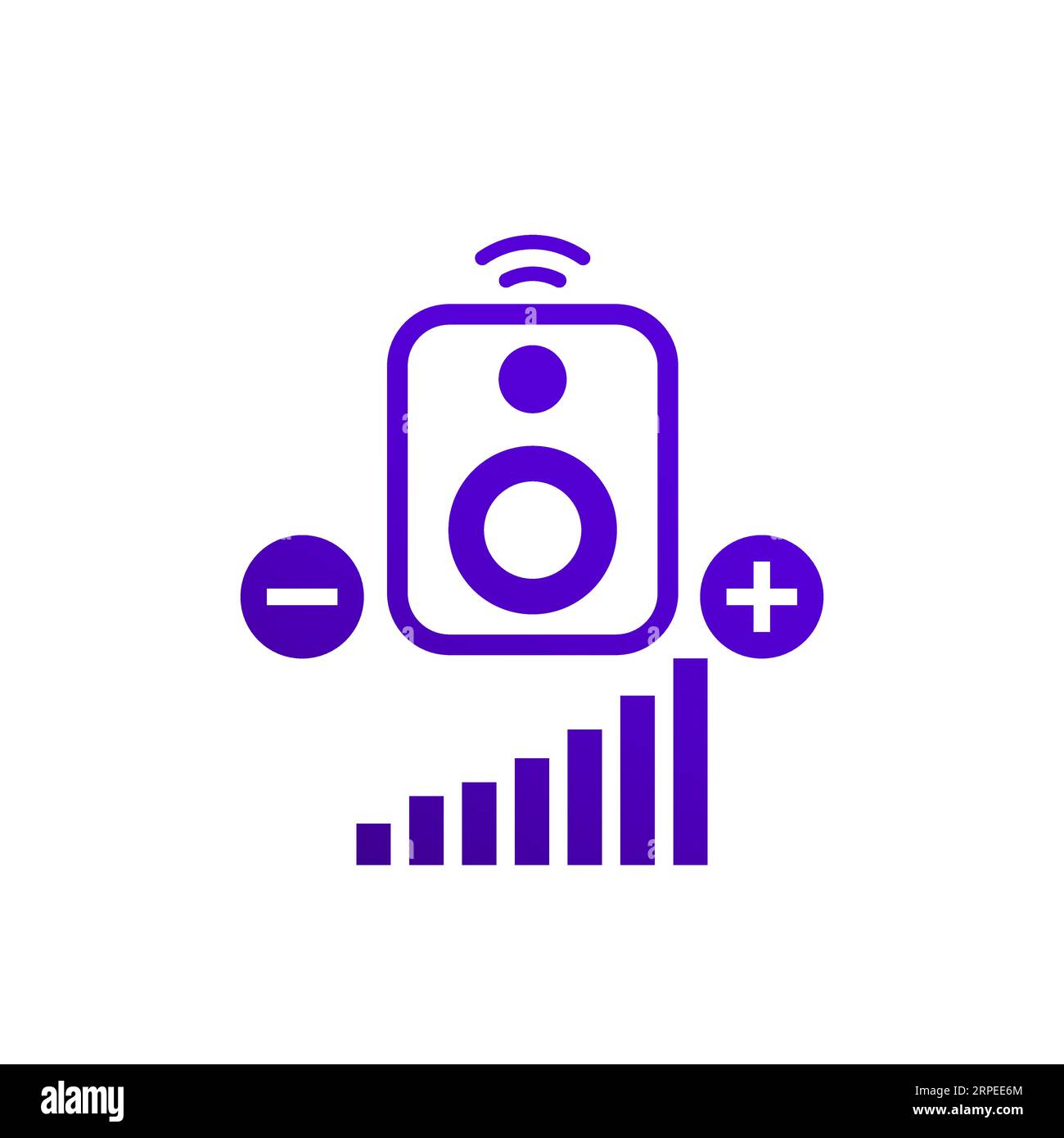 Smart speaker volume control icon Stock Vector Image & Art - Alamy