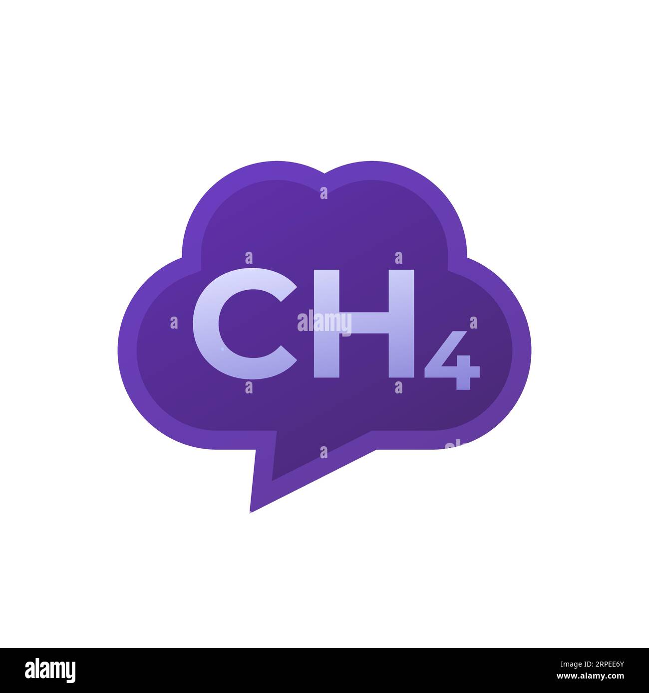 methane emissions, CH4 gas icon, vector Stock Vector Image & Art - Alamy