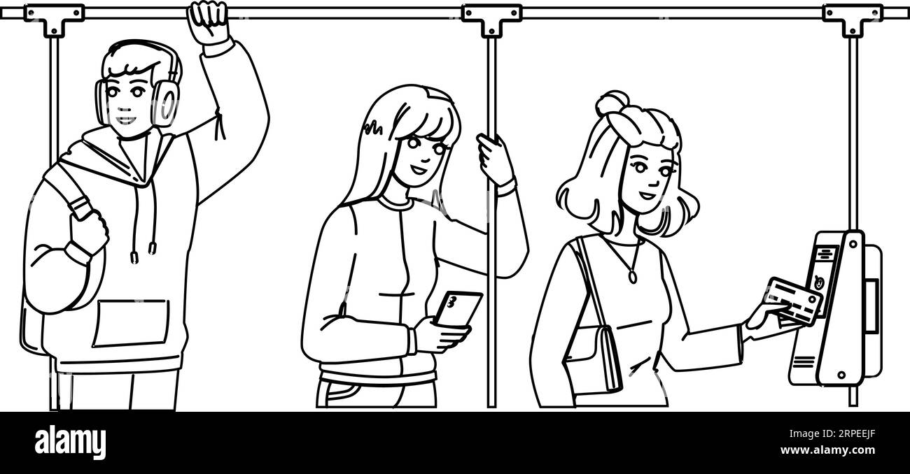 passenger public transport vector Stock Vector Image & Art - Alamy