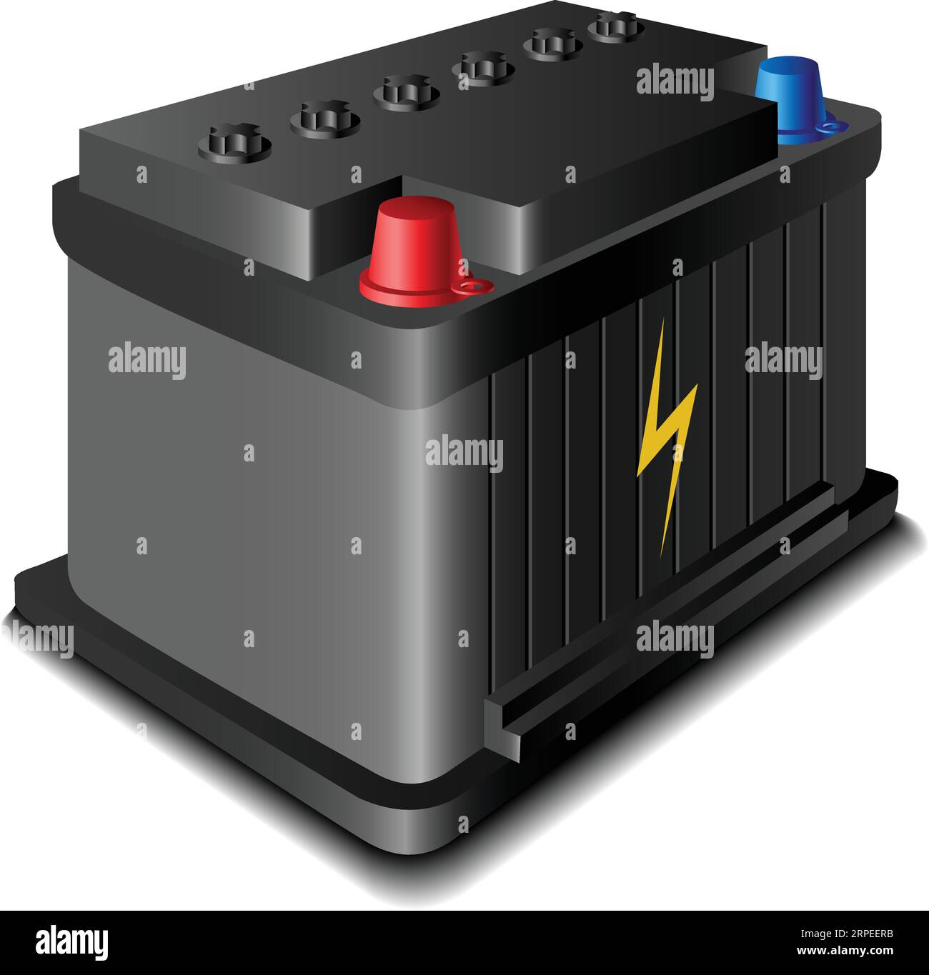 12v lead acid battery Stock Vector Images - Alamy