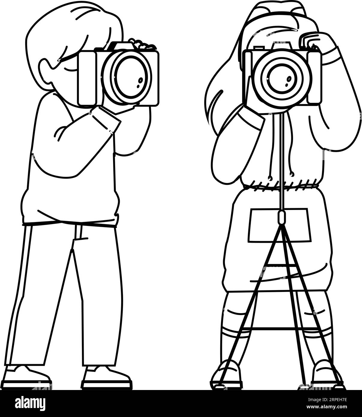 kid photographer vector Stock Vector Image & Art - Alamy