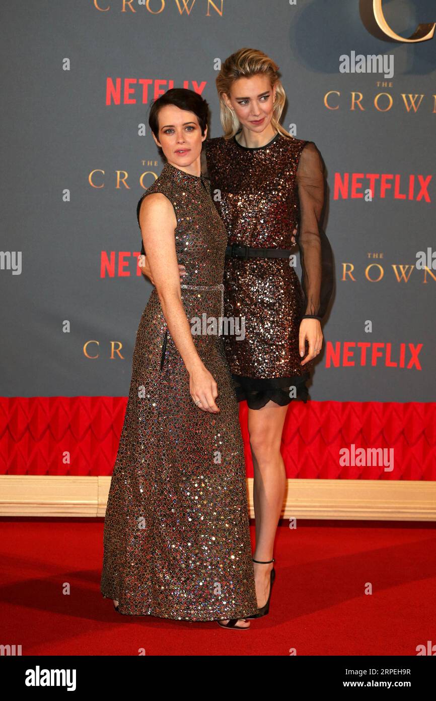 Claire foy and vanessa kirby the crown hi-res stock photography and ...
