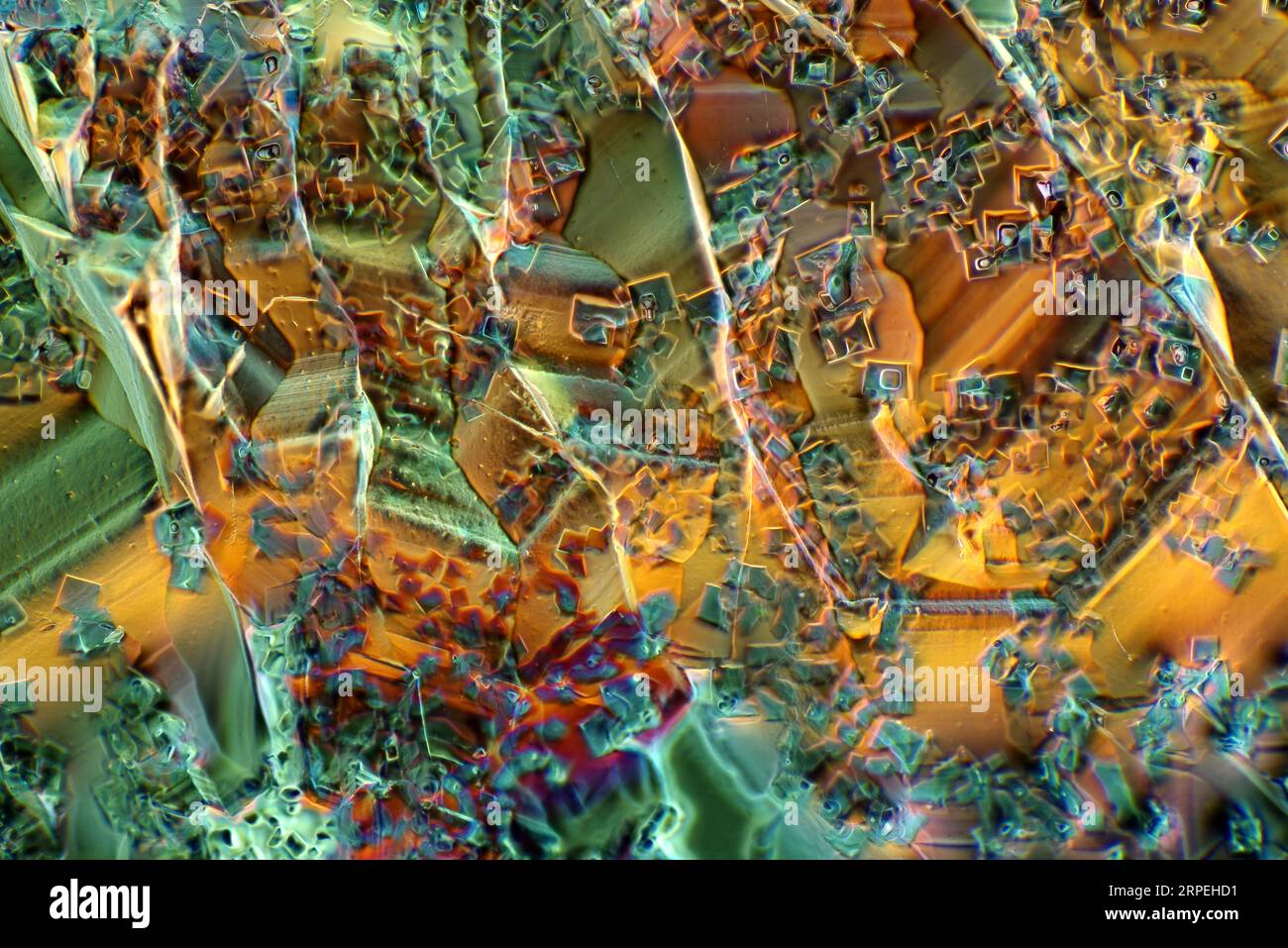 The image presents mixture of sugar and salt, crystallized photographed ...