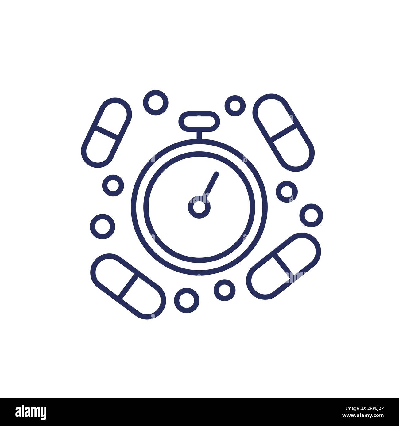Drug time icon outline hi-res stock photography and images - Alamy