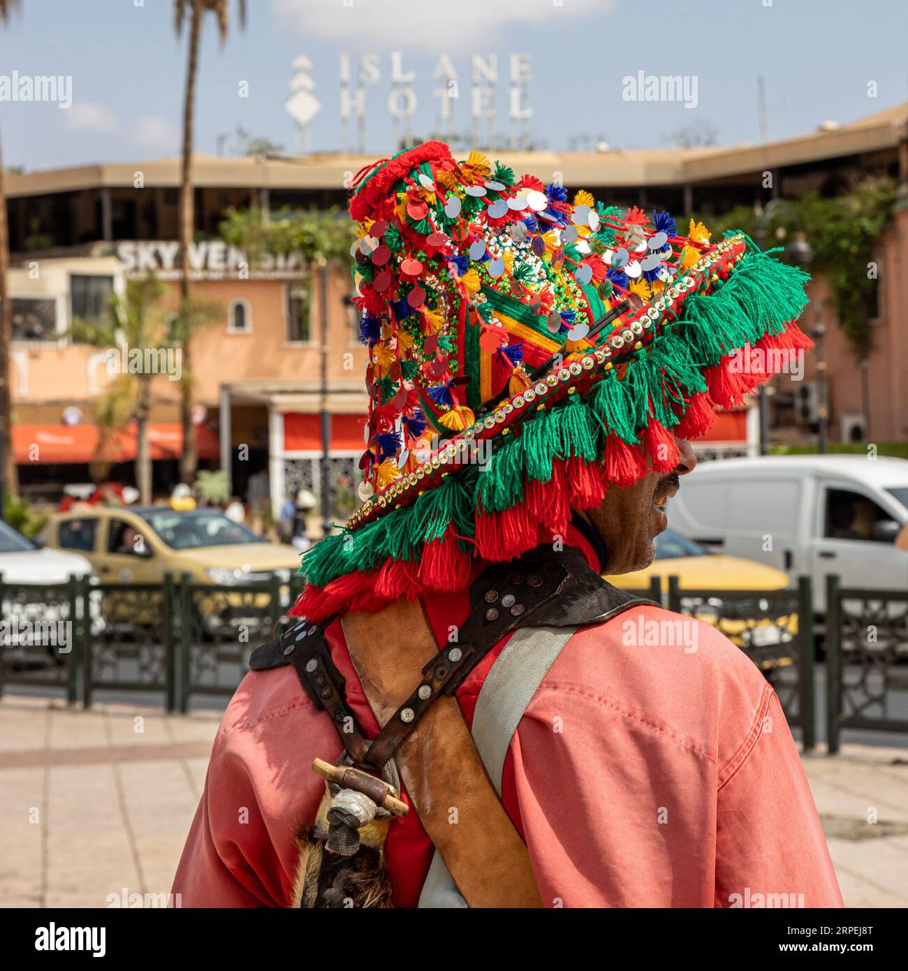 Morocco - Marrakech - UNESCO World Heritage - The colourful hat of a ...