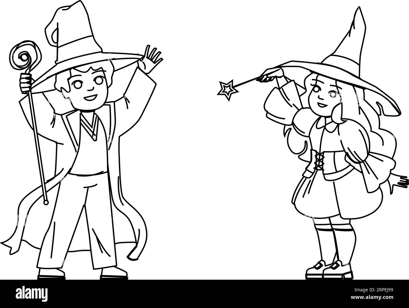 kid wizard vector Stock Vector Image & Art - Alamy