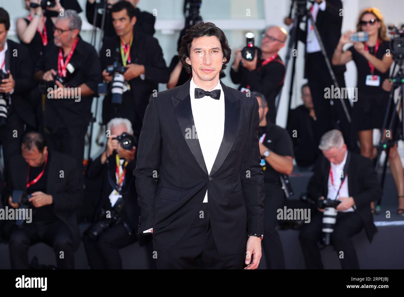 (190830) -- VENICE, Aug. 30, 2019 -- Adam Driver poses on the red ...