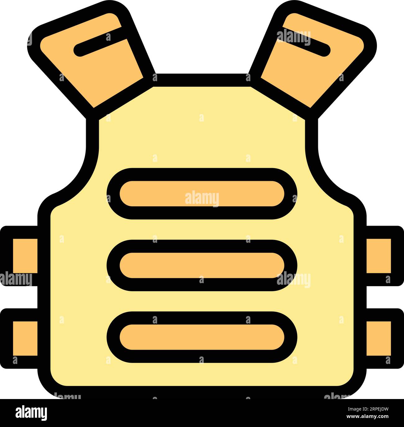 Jacket bulletproof icon outline vector. Military protection. Armor ...