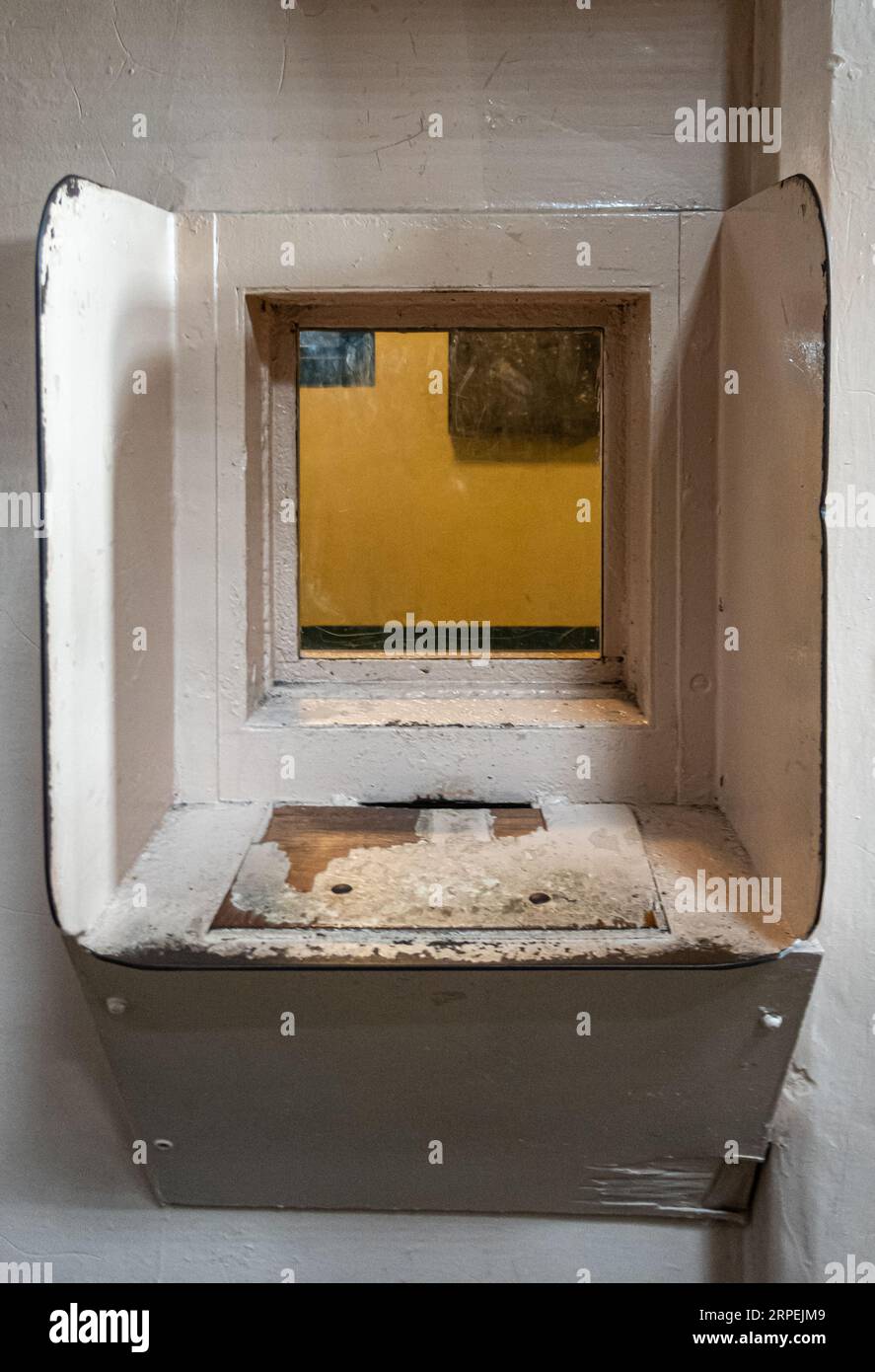 San Francisco, CA, USA - July 12, 2023: Inside historic Alcatraz prison ...