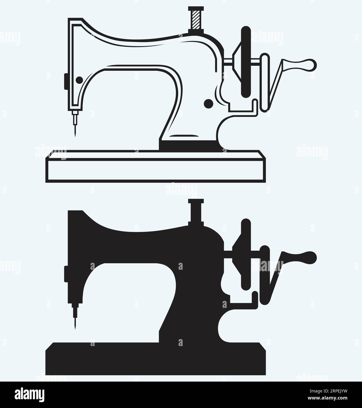 Antique sewing Stock Vector Images - Alamy