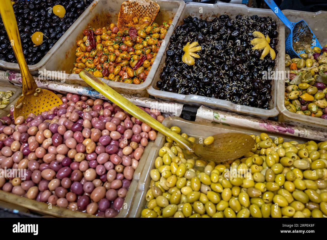 Morocco - Marrakech - UNESCO World Heritage - Moroccan style olives ...