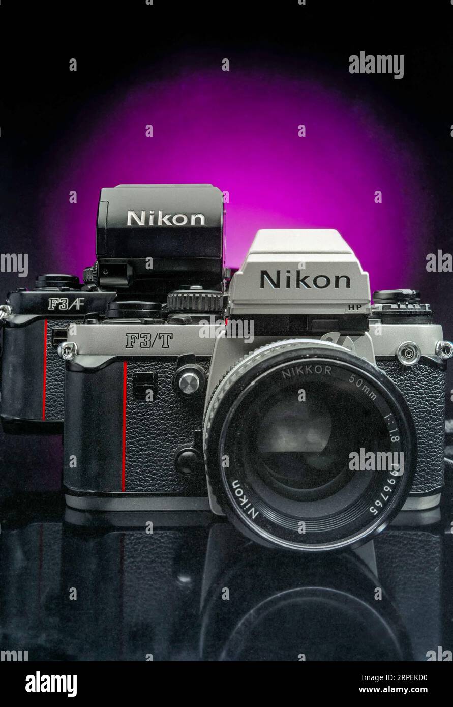 02 27 2009 Vintag Nikon F3T and F3AF Nikon's first auto focus camera ...