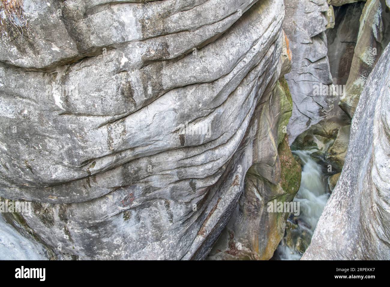 A deep chasm at Natural stone bridge state park in North Adams ...