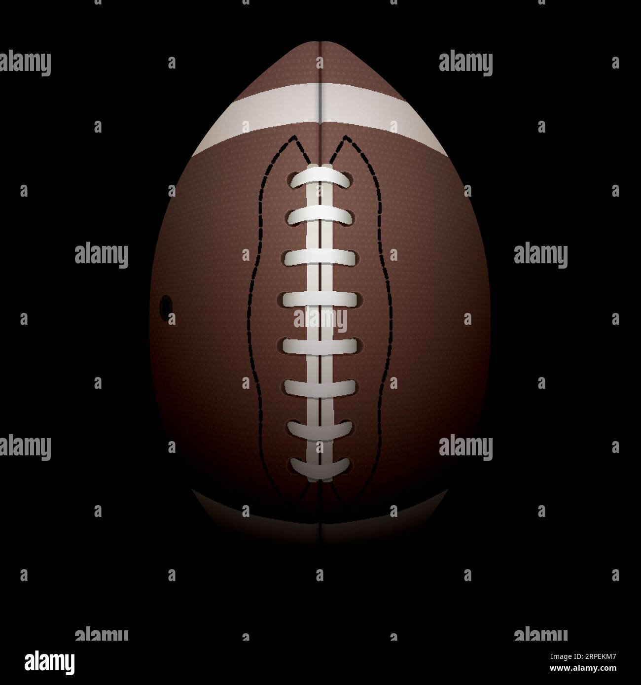 American football on black background Royalty Free Vector Stock Vector ...