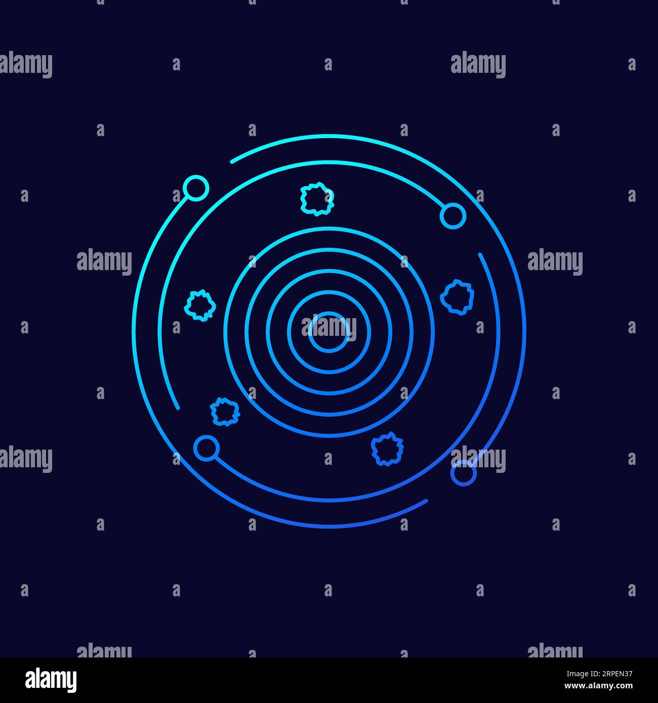 missed target icon, linear design Stock Vector Image & Art - Alamy