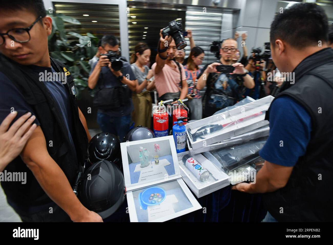 Kong riots arrest press hi-res stock photography and images - Alamy