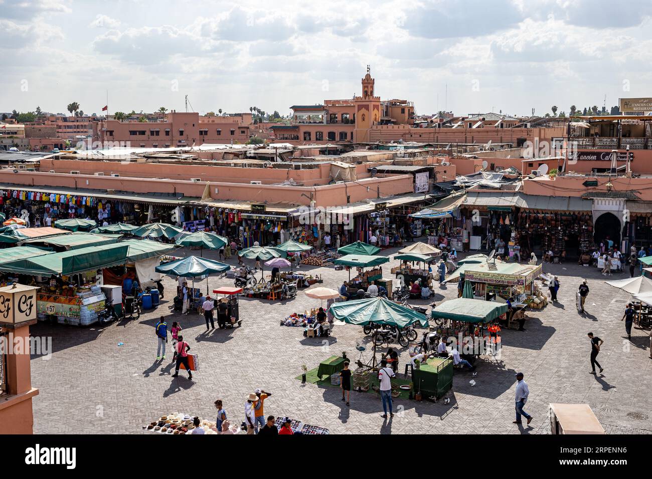 Morocco - Marrakech - UNESCO World Heritage - The famous square Jemaa ...