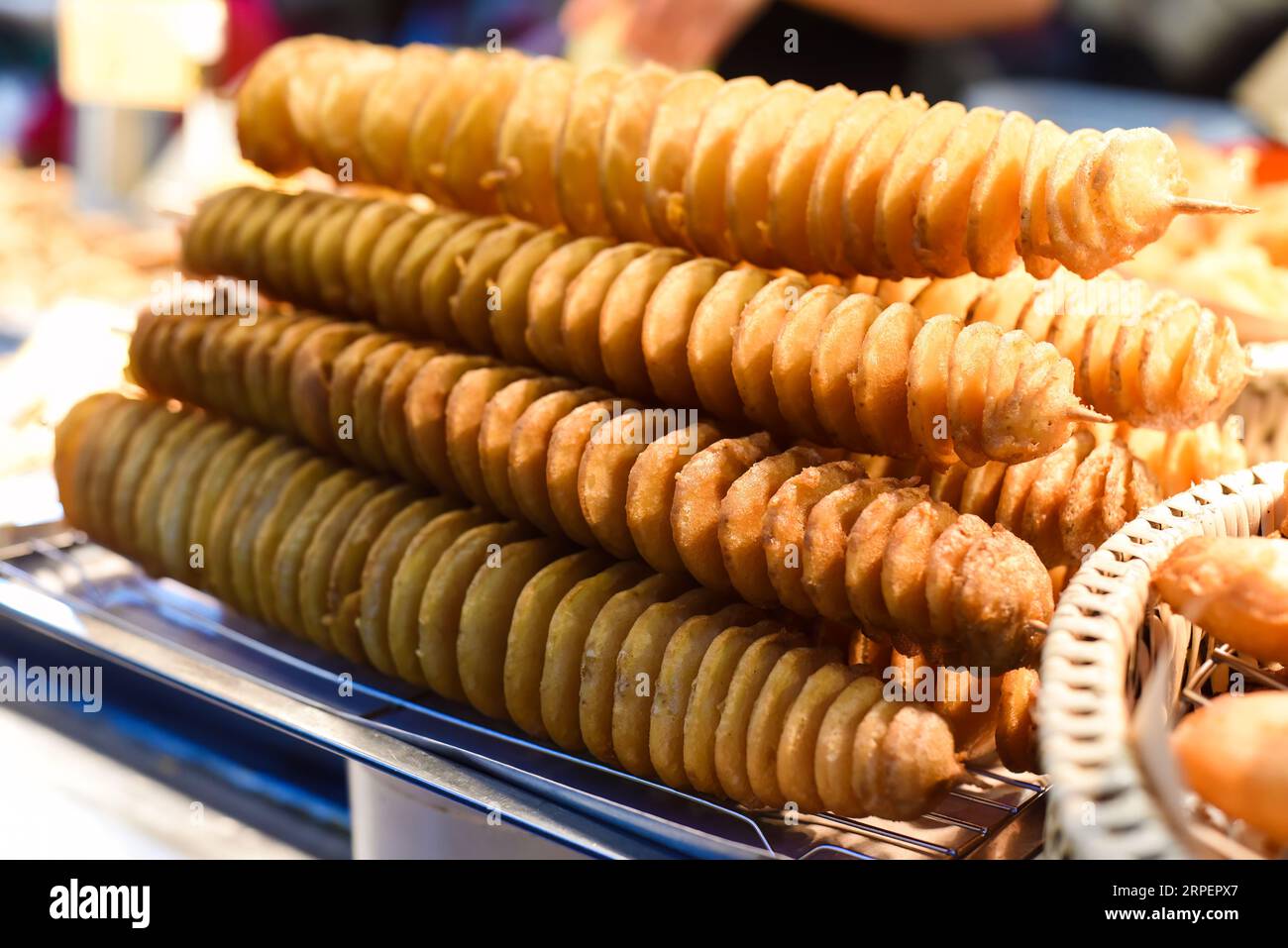 Crunchy roasted potatoes in hi-res stock photography and images - Alamy
