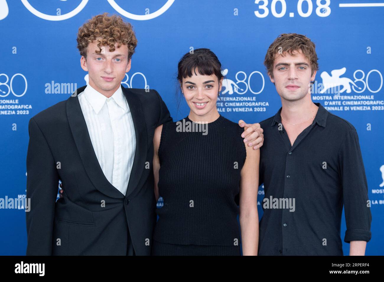 Venice, Italy. 04th Sep, 2023. Orlando Vauthier, Stefan Crepon and ...