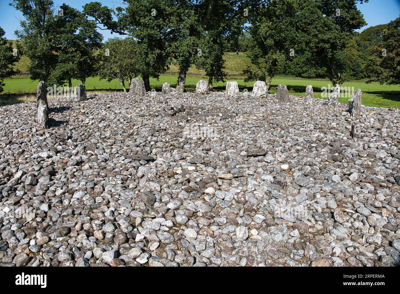 Pre-historic standing stones, Temple Wood Stone Circle, Kilmartin Glen ...