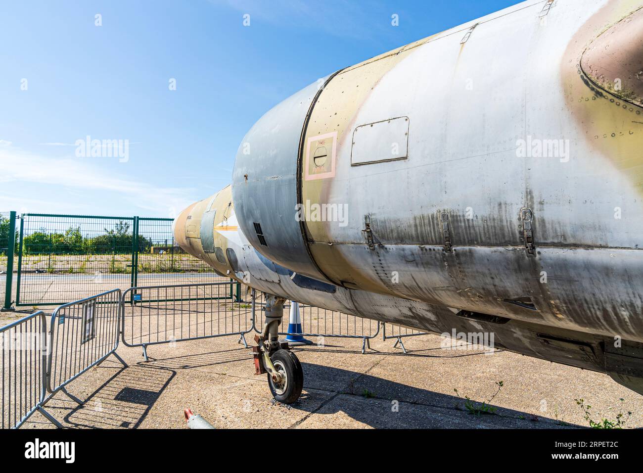 RAF fighter bomber Blackburn Buccaneer on display outside at the RAF ...