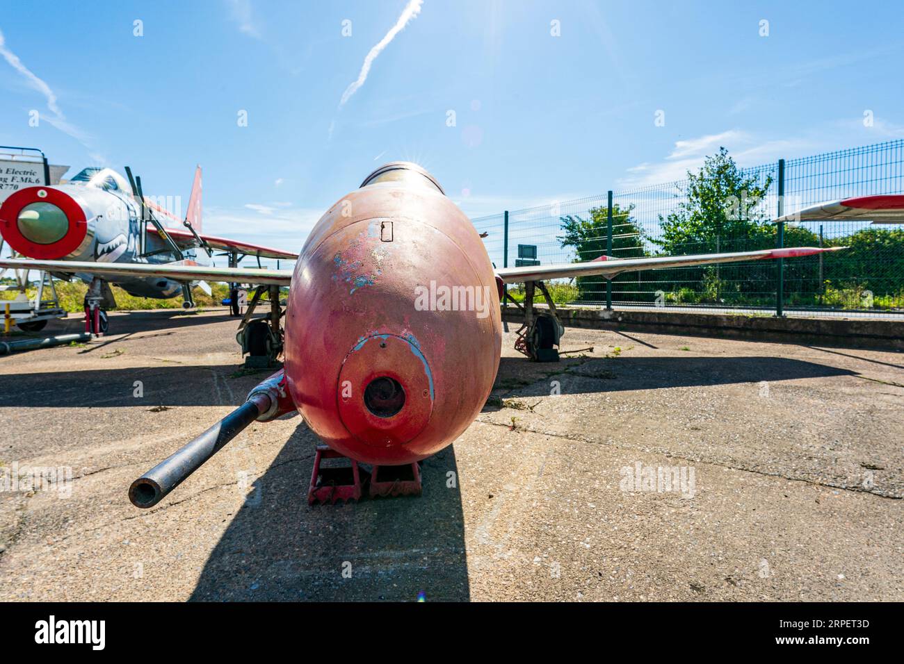 Nosecone view of a Decommissioned PZL Mielec TS-11 Iskra Polish trainer ...