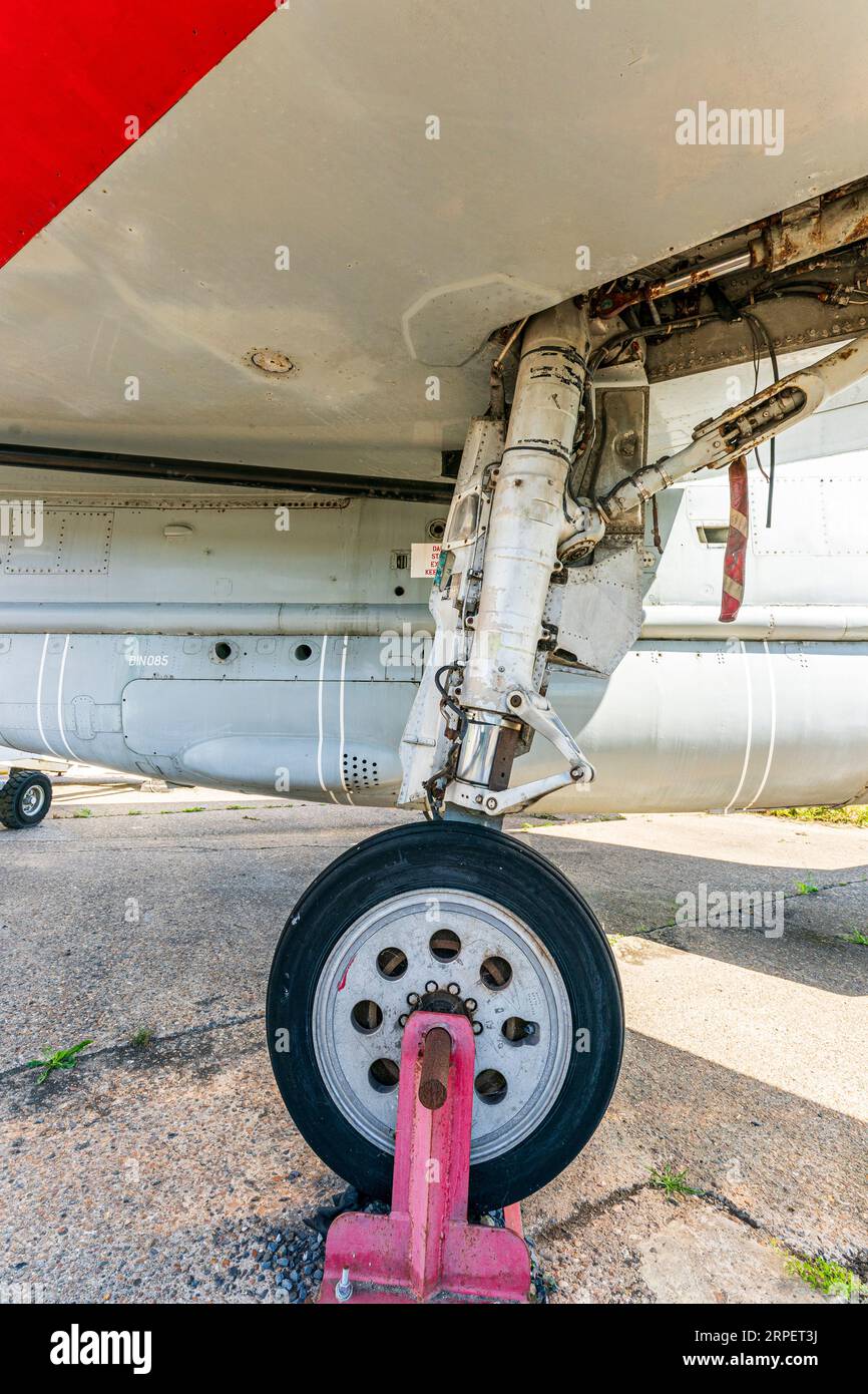 English Electric Lightning F6 on display outdoors at the RAF Manston ...