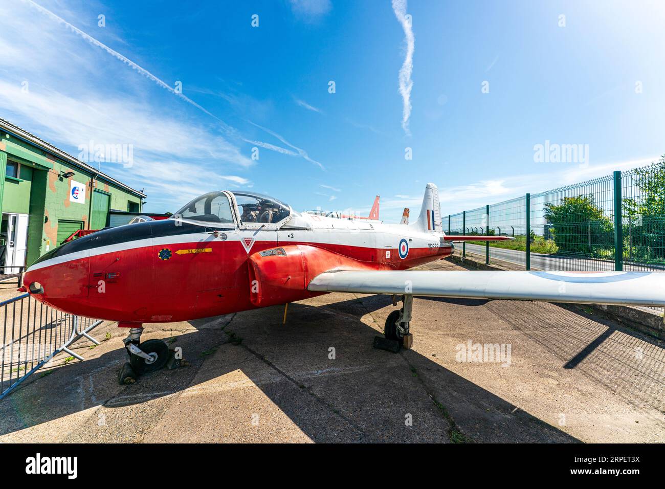 Hunting Percival Jet Provost T.4 trainer on display outdoors at the RAF ...