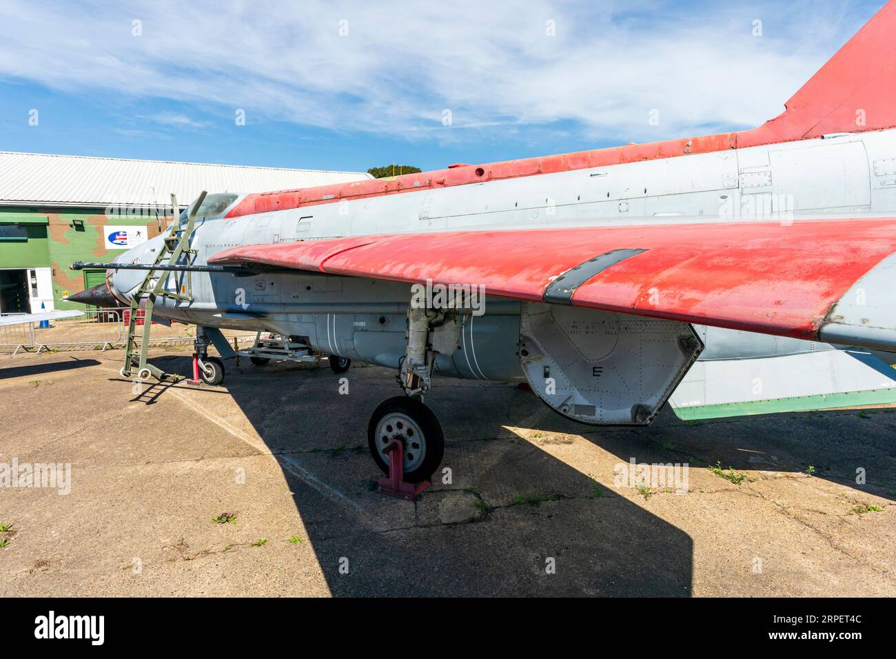 English Electric Lightning F6 on display outdoors at the RAF Manston ...