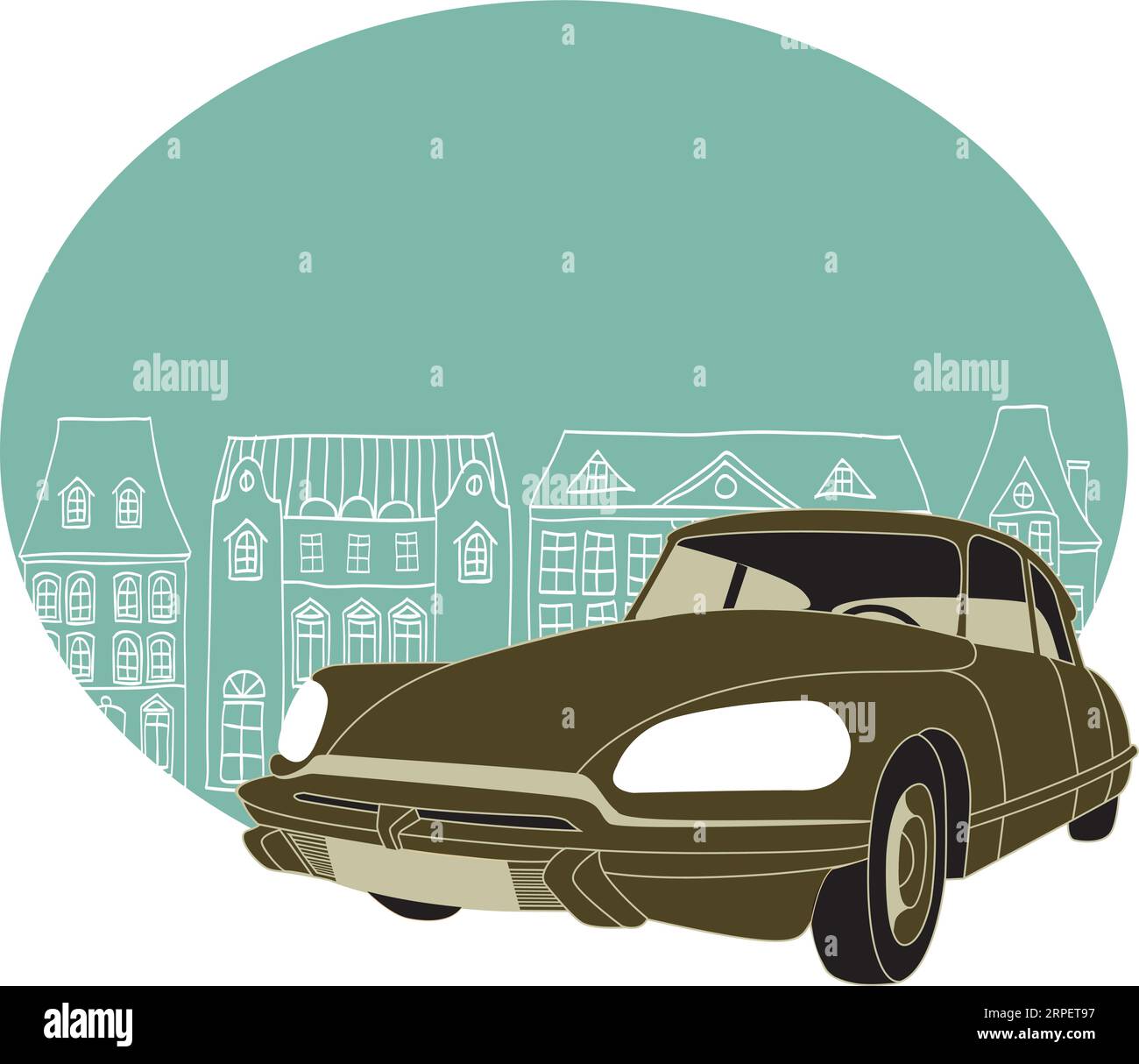 Classic cars image Stock Vector Images - Alamy