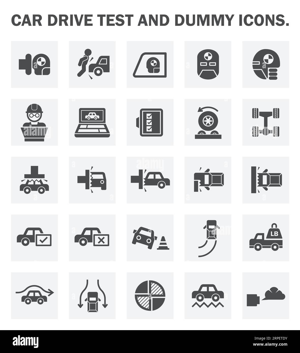 Crash test dummy car Stock Vector Images - Alamy