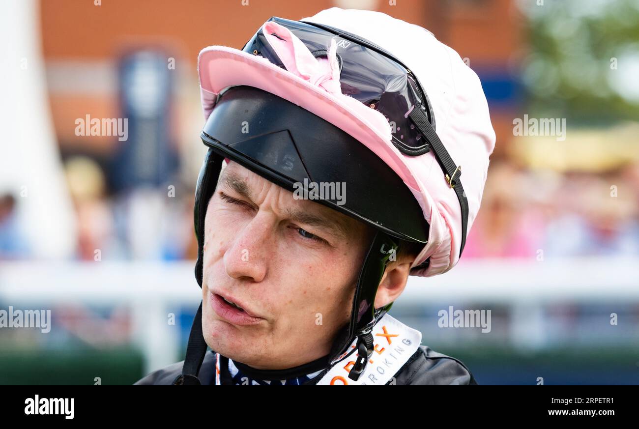 Jockey Luke Morris pre-race at Beverley Stock Photo - Alamy